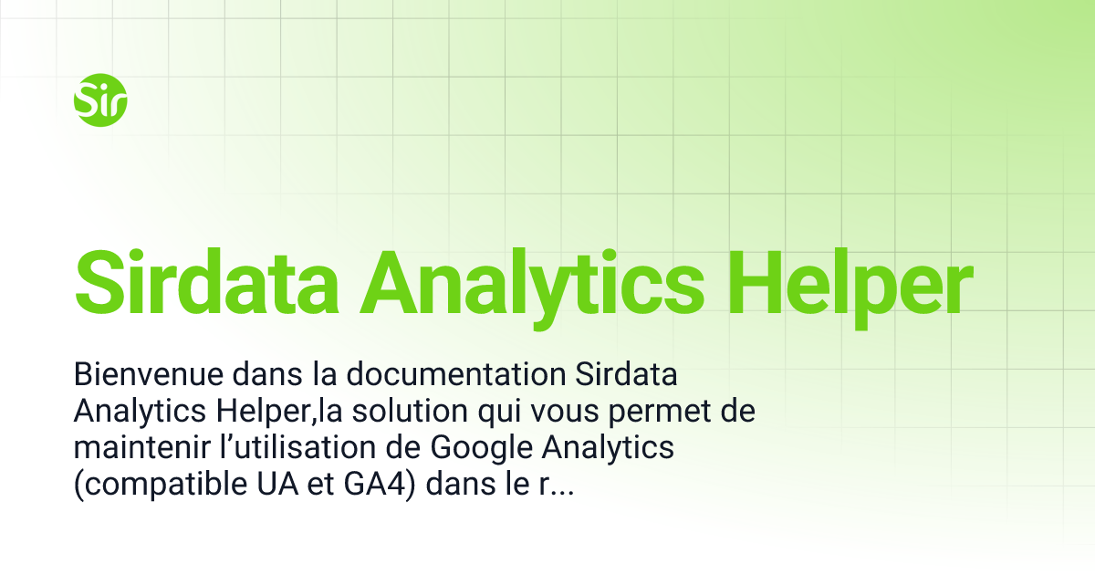 Sirdata Analytics Helper | Sirdata Analytics Helper